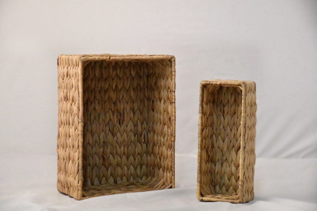 Rectangle Banana leaf Storage Baskets - Garden Wonders UK